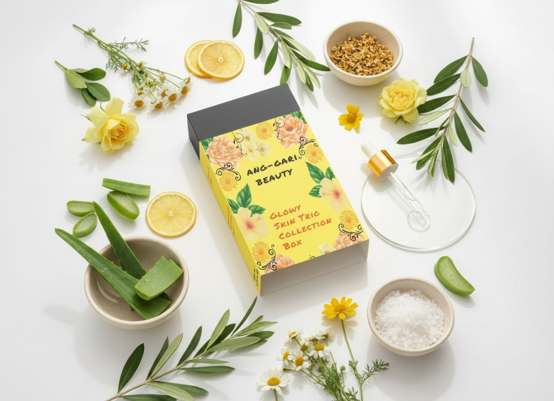 Glowy Skin Trio Collection Box – ANG-GARI BEAUTY